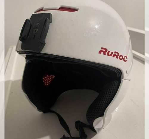 Шлем RuRoC white inferno с креплением под го-про