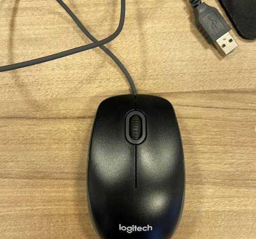 Компьютерная проводная мышь logitech