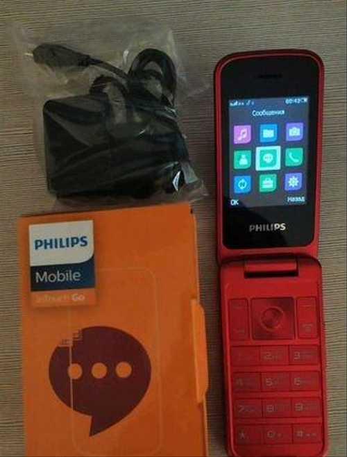 Телефон Philips xenim e255 раскладушка