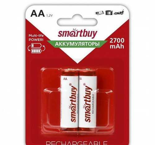 Батарейки аккумуляторные AA Smartbuy 2700mAh