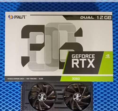 Видеокарта Palit geforce rtx 3060 dual 12Gb