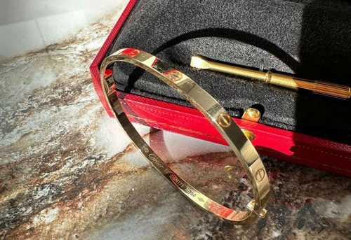 Золотой браслет cartier love