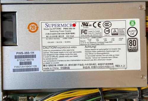 Блок питания Supermicro 350 Wt PWS-350-1H