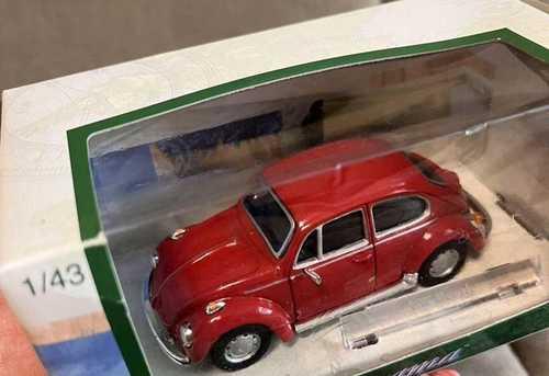 Масштабная модель автомобиля VW Beetle, red