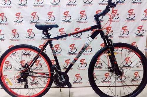 Велосипед 29" stels navigator-900 MD F010 чёрно-кр