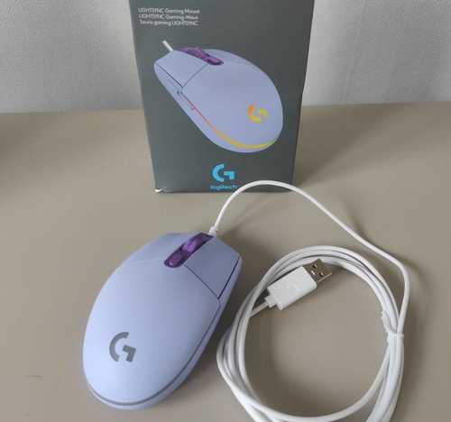 Мышь игровая Logitech G203 Lightsync новая