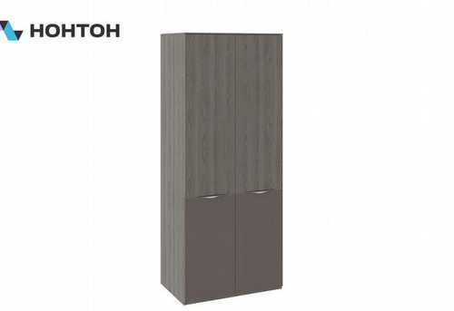 Шкаф 2-дверный Либерти с лкп хадсон / фон серый