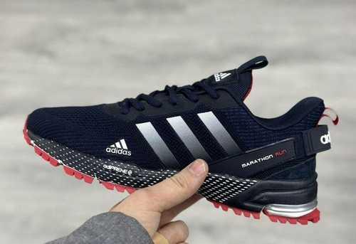 Кроссовки Adidas Marathon синие красные мужские