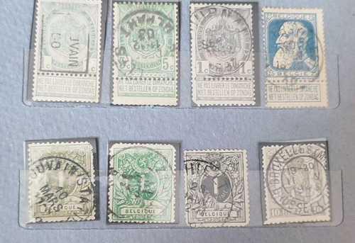 Почтовые марки Бельгия от 1884г, с альбомом