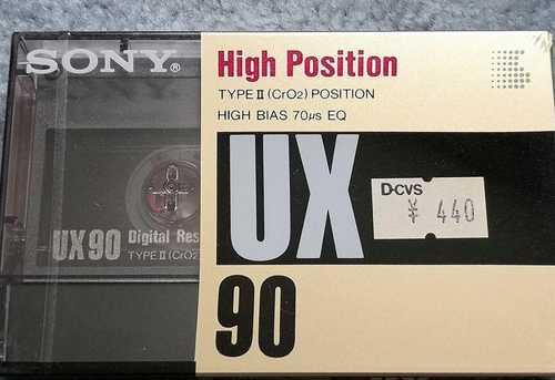 Аудиокассета Sony UX 90 (Japan 1989) sealed