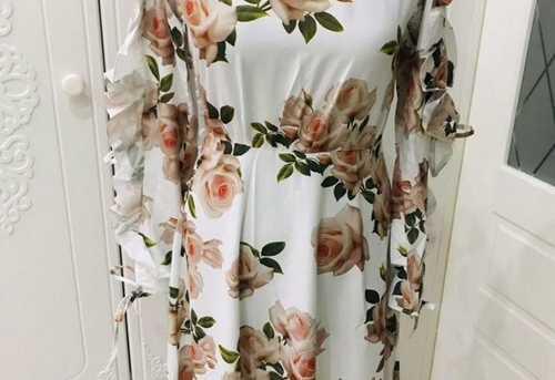 Платье сарафан с розами