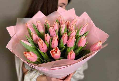 Цветы Букет Тюльпаны