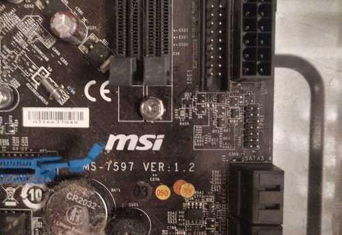 Материнская плата msi ms 7597