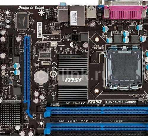 Материнская плата сокет 775 ddr3 msi g41m-p33