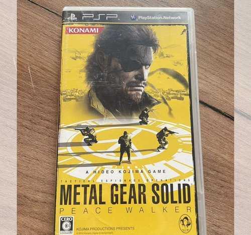 Metal Gear Solid Peace Walker PSP Японский