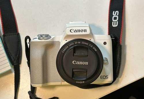 Canon m50 mark II Kit + объектив EF-M 22m F/2 STM