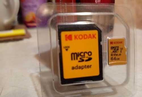 Карта памяти micro sd 64gb Kodak