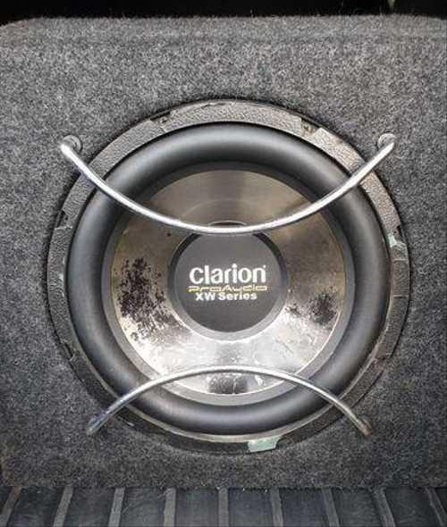 Сабвуфер Clarion xw1200в корпусе