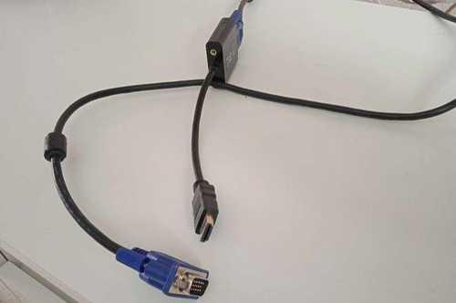 Адаптер переходник hdmi to VGA Adapter монитора