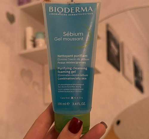 Гель для умывания bioderma sebium