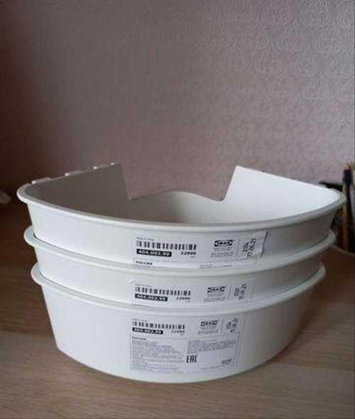 Угловая полка для ванной IKEA тискен