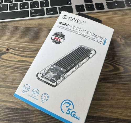 Внешний корпус для SSD M2 Orico TCM2F-C3 (черный)