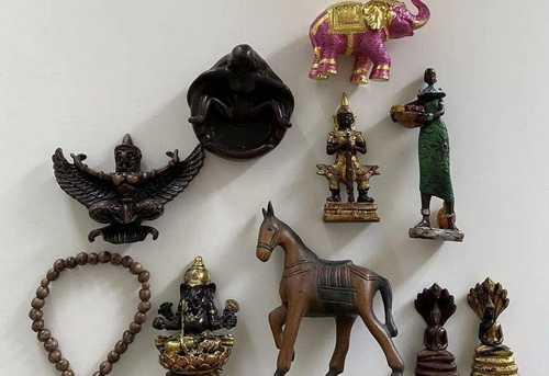 Фигурки из Тайланда из дерева и металла