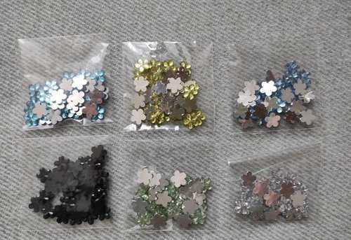 Цветы для скрапбукинга набор аксессуаров 6 цветов