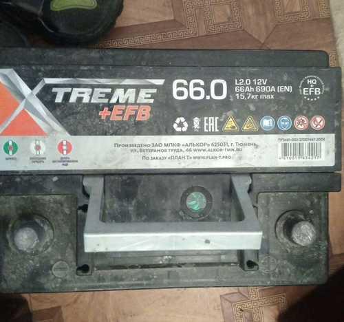 Аккумулятор Xtreme 66.0 12V 66AH 690A