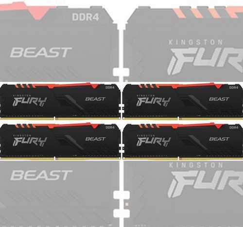 Оперативная память Kingston fury Beast Black RGB K