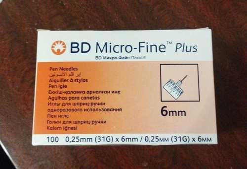 Иголки для шприц ручек BD Micro-Fine Plus