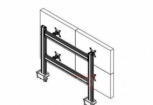 Настольный кронштейн для четырех мониторов algl 42