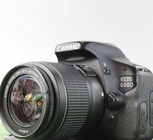 Фотоаппарат Canon 600D kit 18-55 lll c бат. блоком