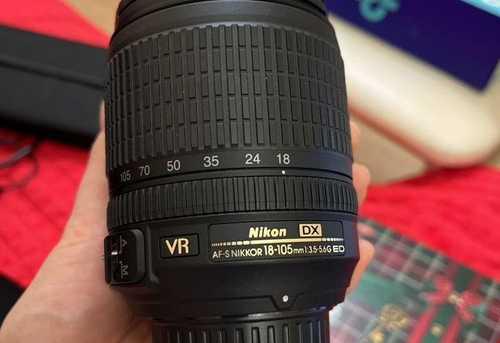 Объектив Nikon 18 105mm с чехлом