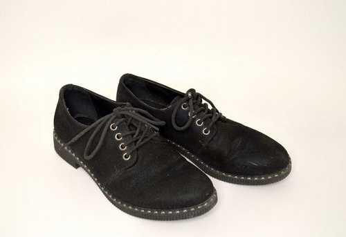 Туфли женские демисезонные, черные, 37 размер