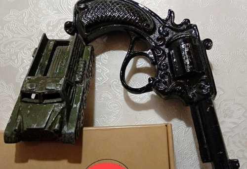 Игрушки из СССР Пистолет Машинка военная