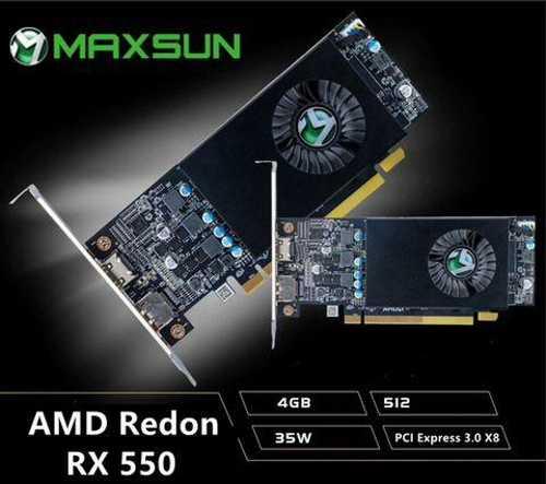 Maxsun RX 550 (Низкопрофильная). Новая