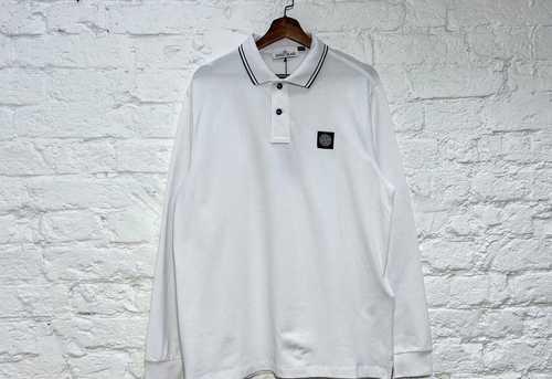 Лонгслив stone island white