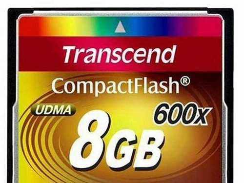Флеш карта Compact Flash Transcend 8GB 600x