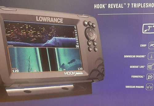 Эхолот Картплоттер lowrance hook reveal 7