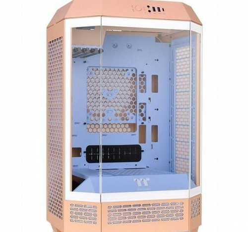 Thermaltake The Tower 300 Peach Fuzz розовый без бп miniITX 8x120mm 6x140mm 2xUSB3.0 audio bott PSU