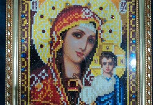 Казанская икона (алмазная мозаика)