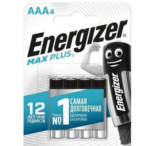 Батарейка energizer Max Plus LR03/AAA/E92 (упаковка 4шт)