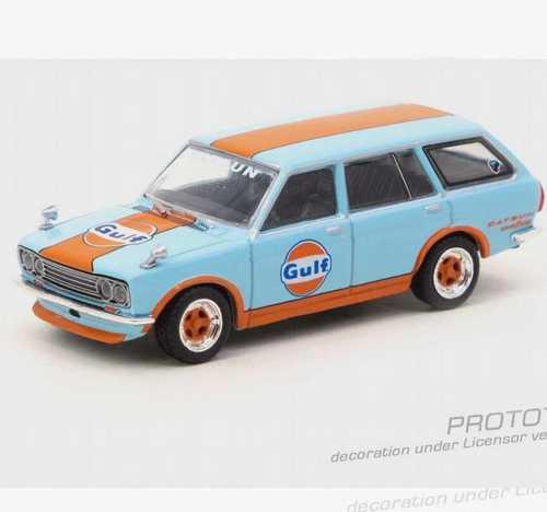 Tarmac Works 1:64 Datsun Bluebird 510 Wagon Gulf Indonesia