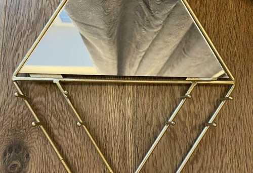 Зеркало настенное с крючками для украшений IKEA
