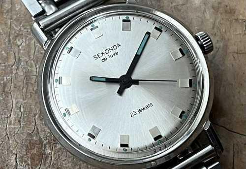 Часы Sekonda de luxe Полет 2209 нержавейка, СССР