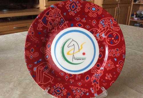 Сувенирная тарелочка на подставке, Ашхабад, 2017