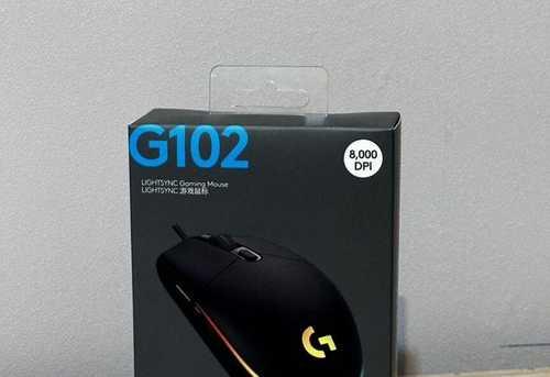 Игровая мышь logitech g102 чёрного цвета