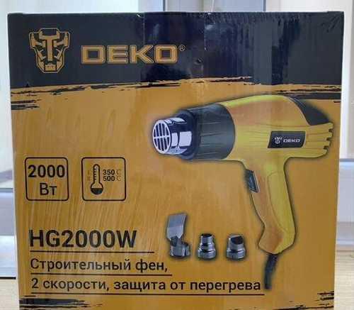 Фен строительный deko HG2000W