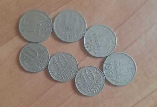 Монеты 15 и 10 копеек